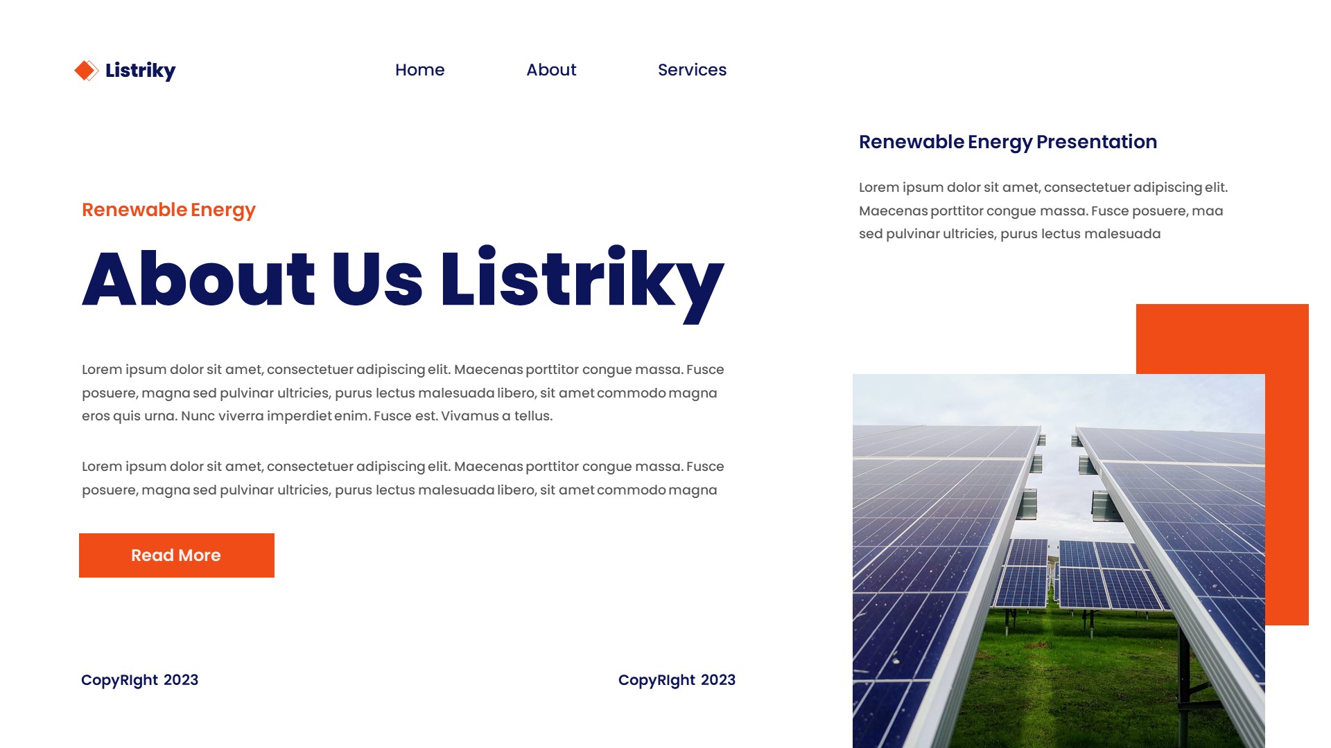 Listriky - Renewable Energy Google Slides Template by Enative ...