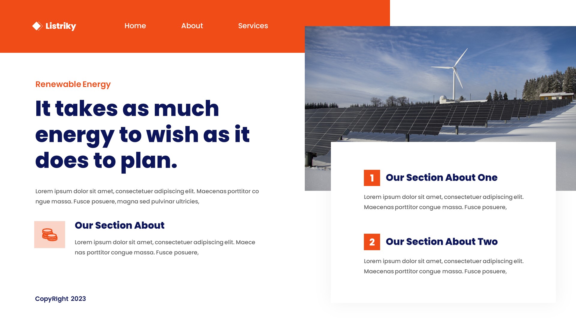 Listriky - Renewable Energy Google Slides Template by Enative ...