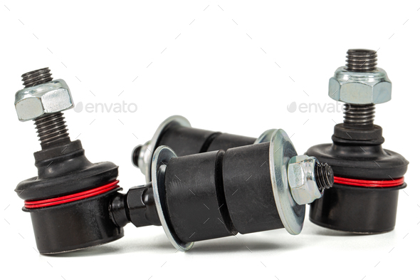 Stabilizer bar with ball joint, isolated on white background Stock ...