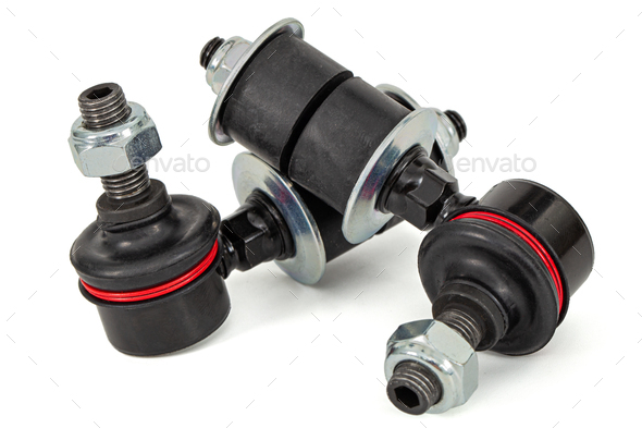 Stabilizer bar with ball joint, isolated on white background Stock ...