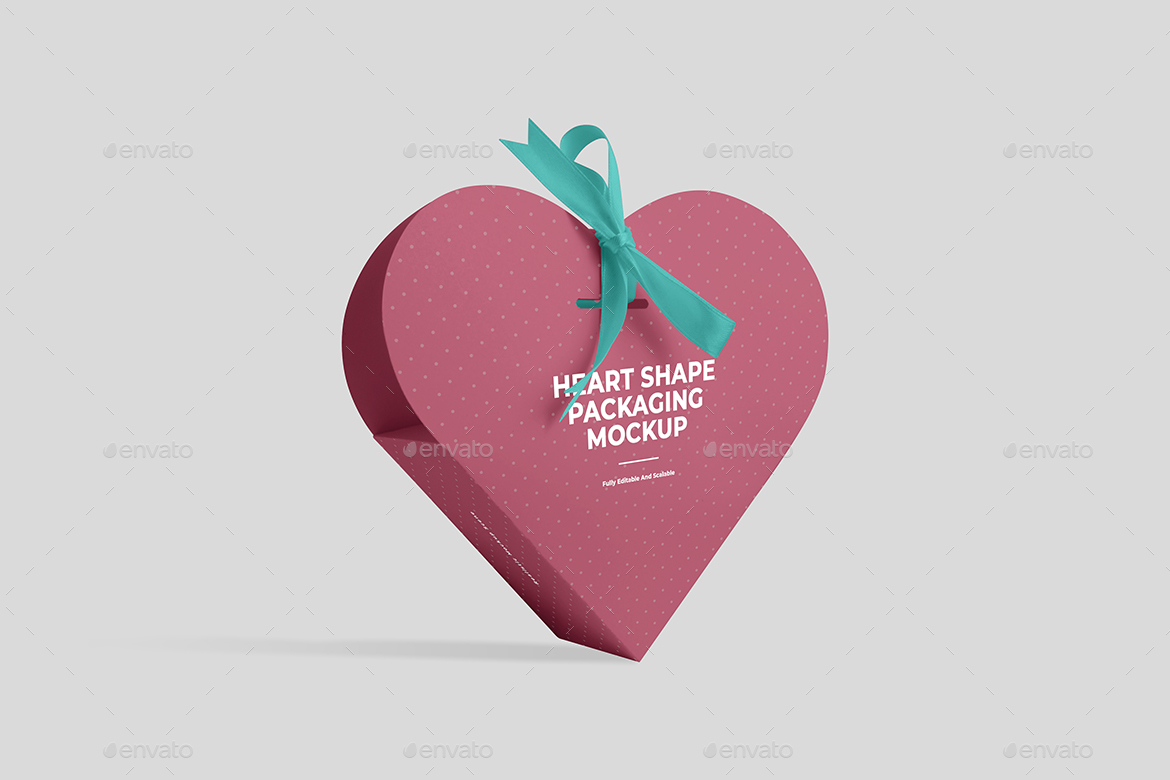 Heart Shape Packaging Mockup, Graphics | GraphicRiver