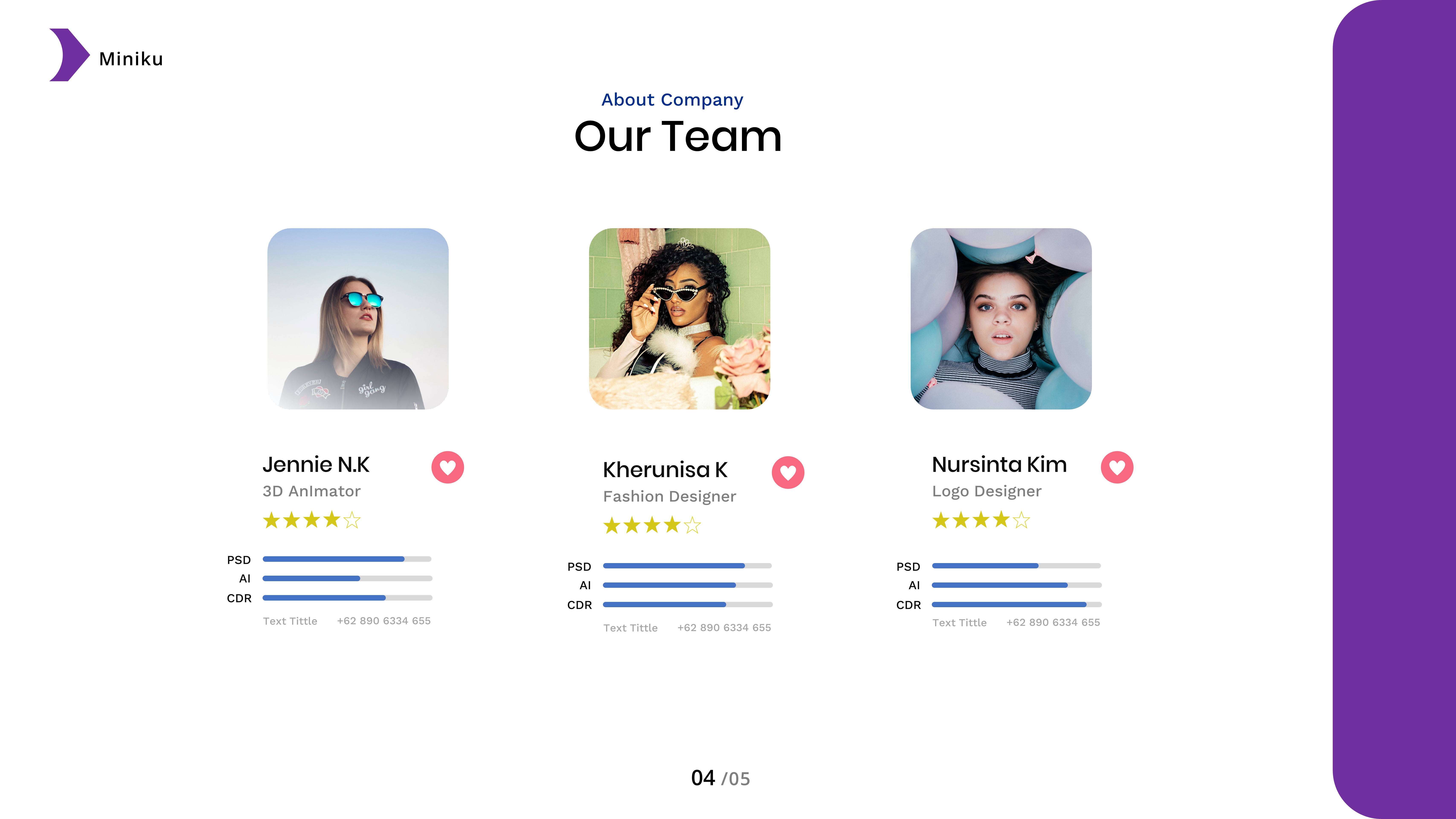 Miniku – Creative Business Keynote Template, Presentation Templates
