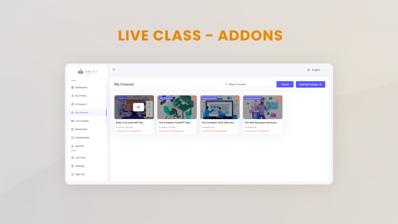 Onest LMS - LiveClass Addon - Online Learning with Interactive Live ...