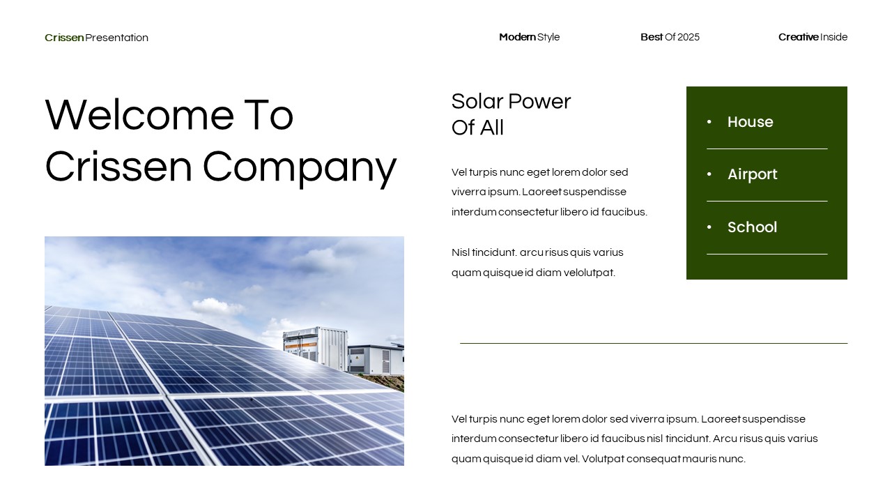 CRISSEN - Solar & Renewable Energy Powerpoint Presentation Templates ...