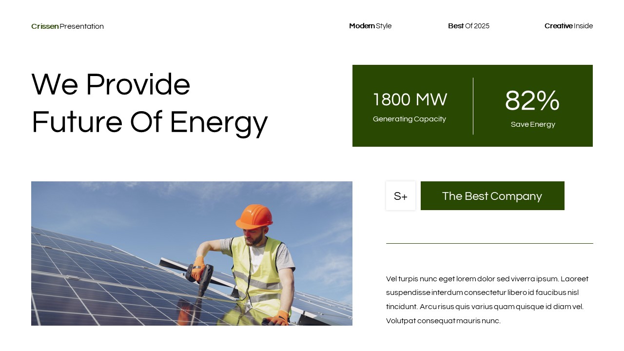 CRISSEN - Solar & Renewable Energy Powerpoint Presentation Templates ...
