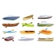 Cartoon Boat Types, Vectors | GraphicRiver