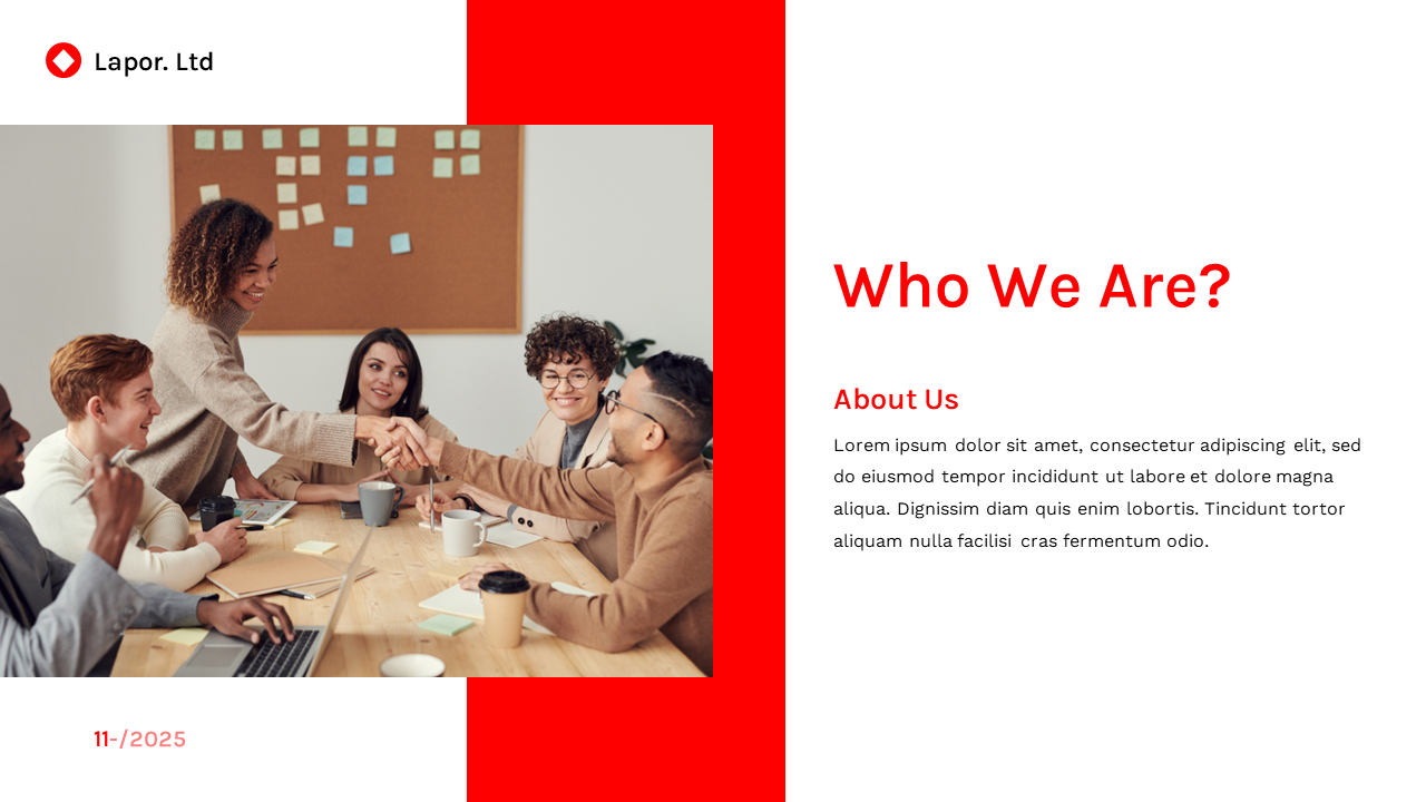 Lapor - Modern Annual Report Presentation Template, Presentation Templates