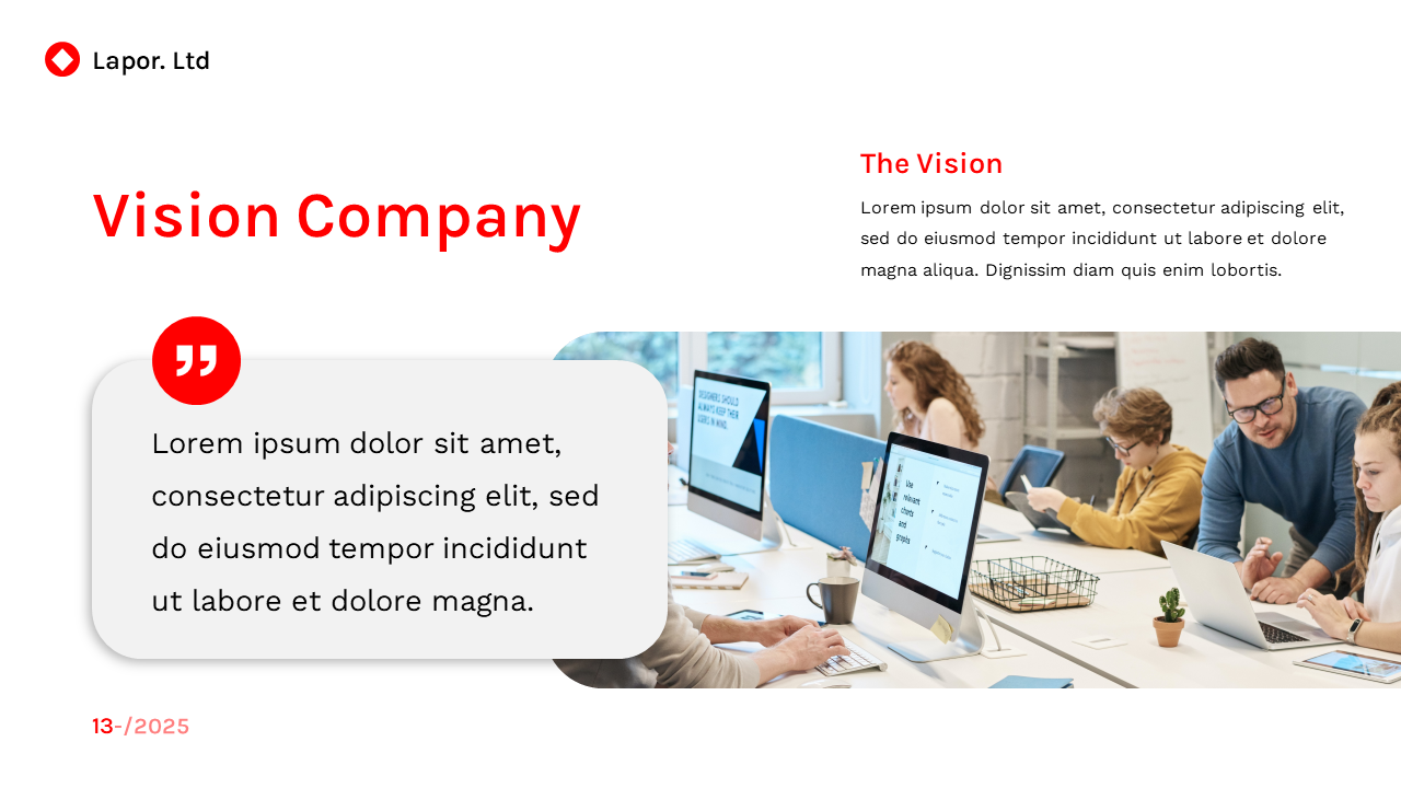 Lapor - Modern Annual Report Presentation Template, Presentation Templates