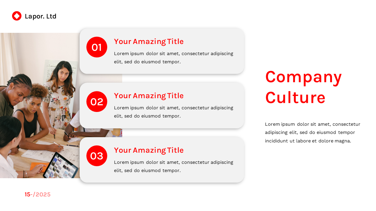 Lapor - Modern Annual Report Presentation Template, Presentation Templates