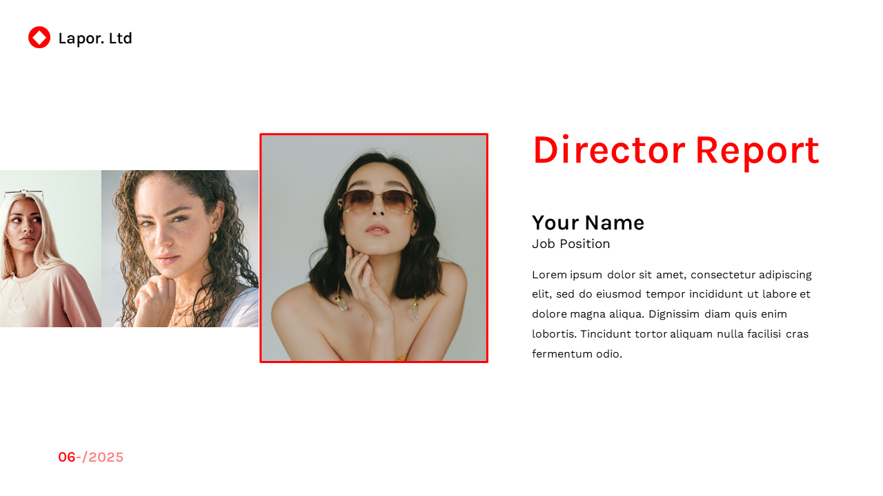 Lapor - Modern Annual Report Presentation Template, Presentation Templates