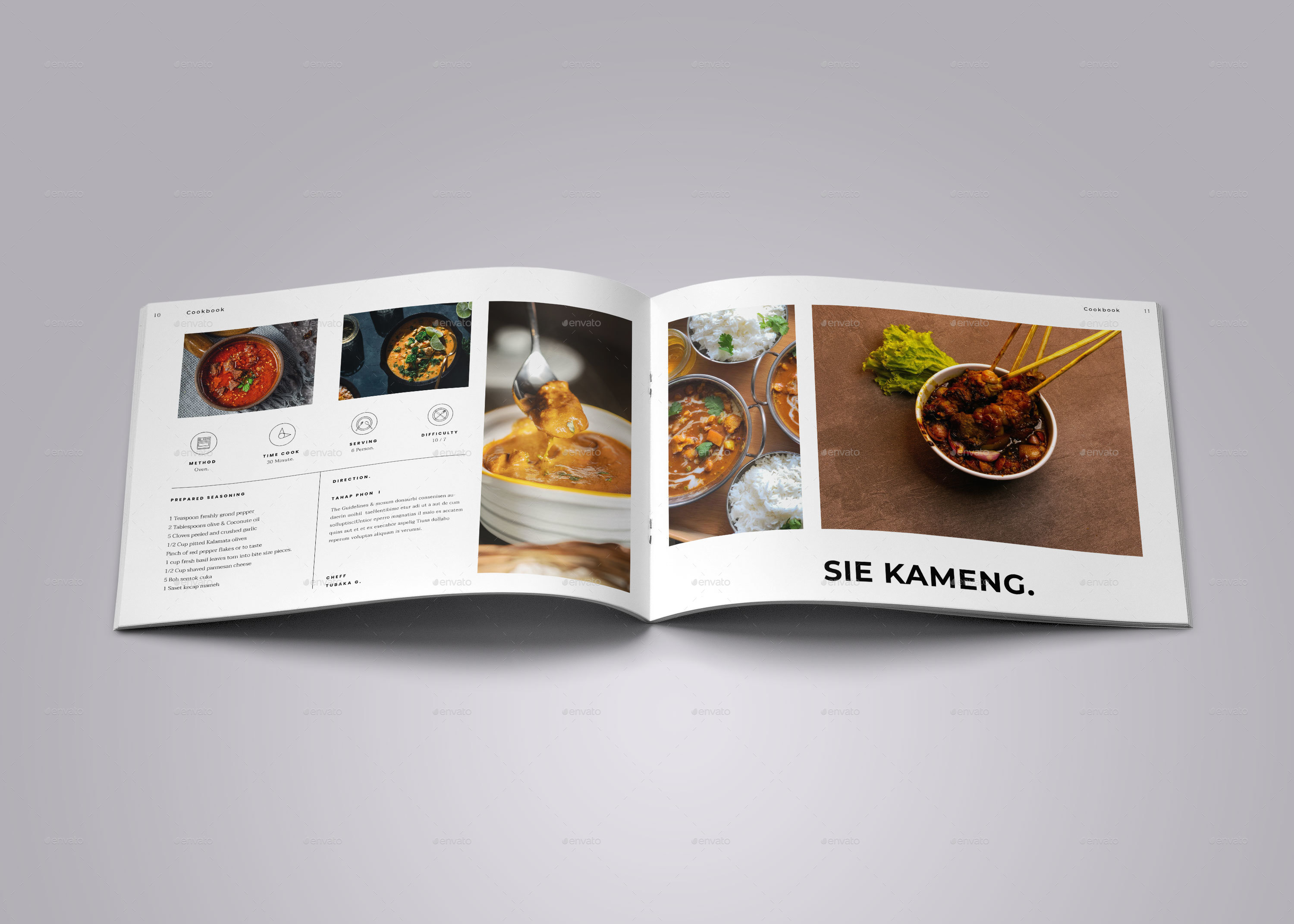 Cookbook Template, Print Templates | GraphicRiver