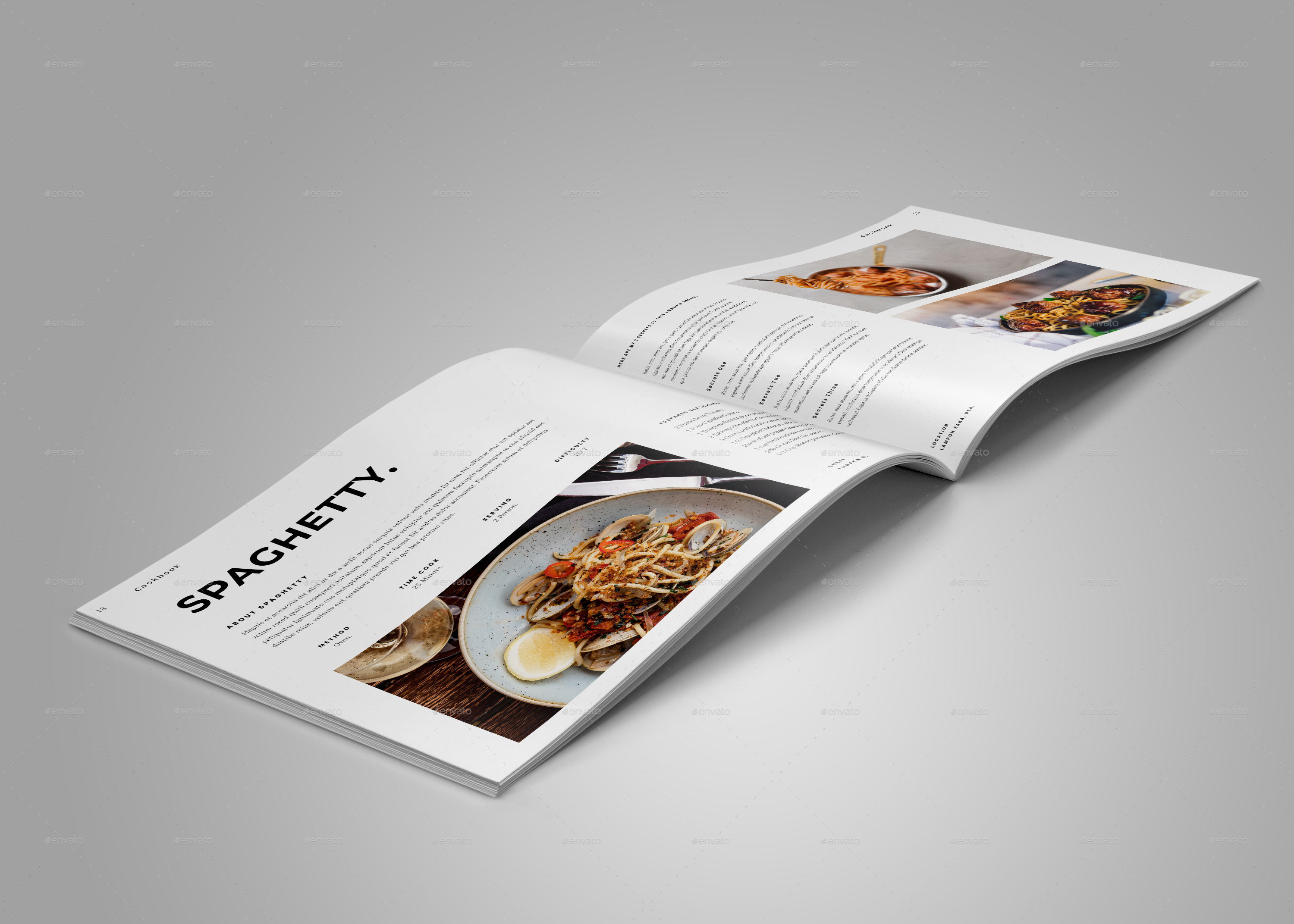 Cookbook Template, Print Templates | GraphicRiver