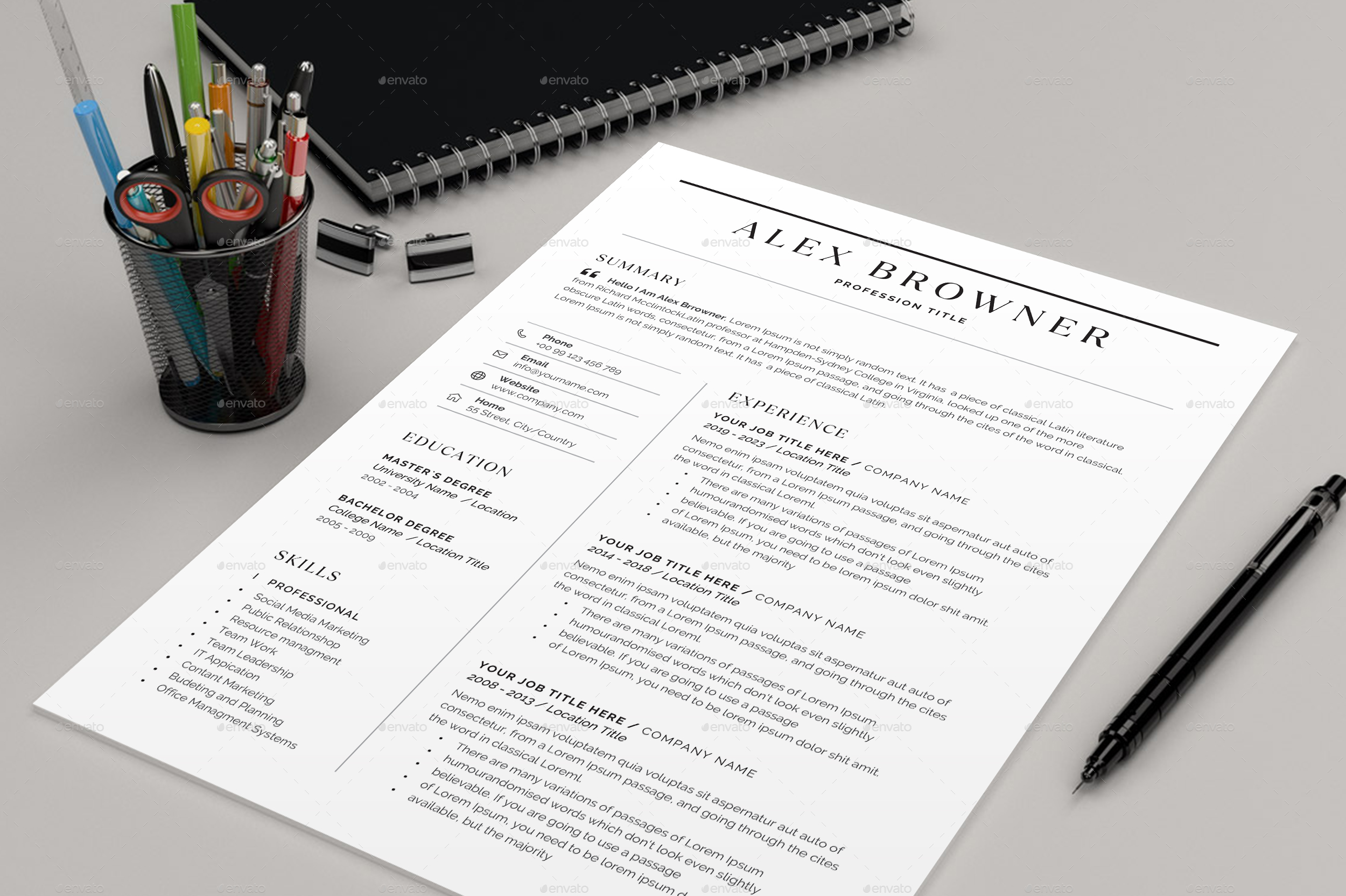 Resume, Print Templates | GraphicRiver