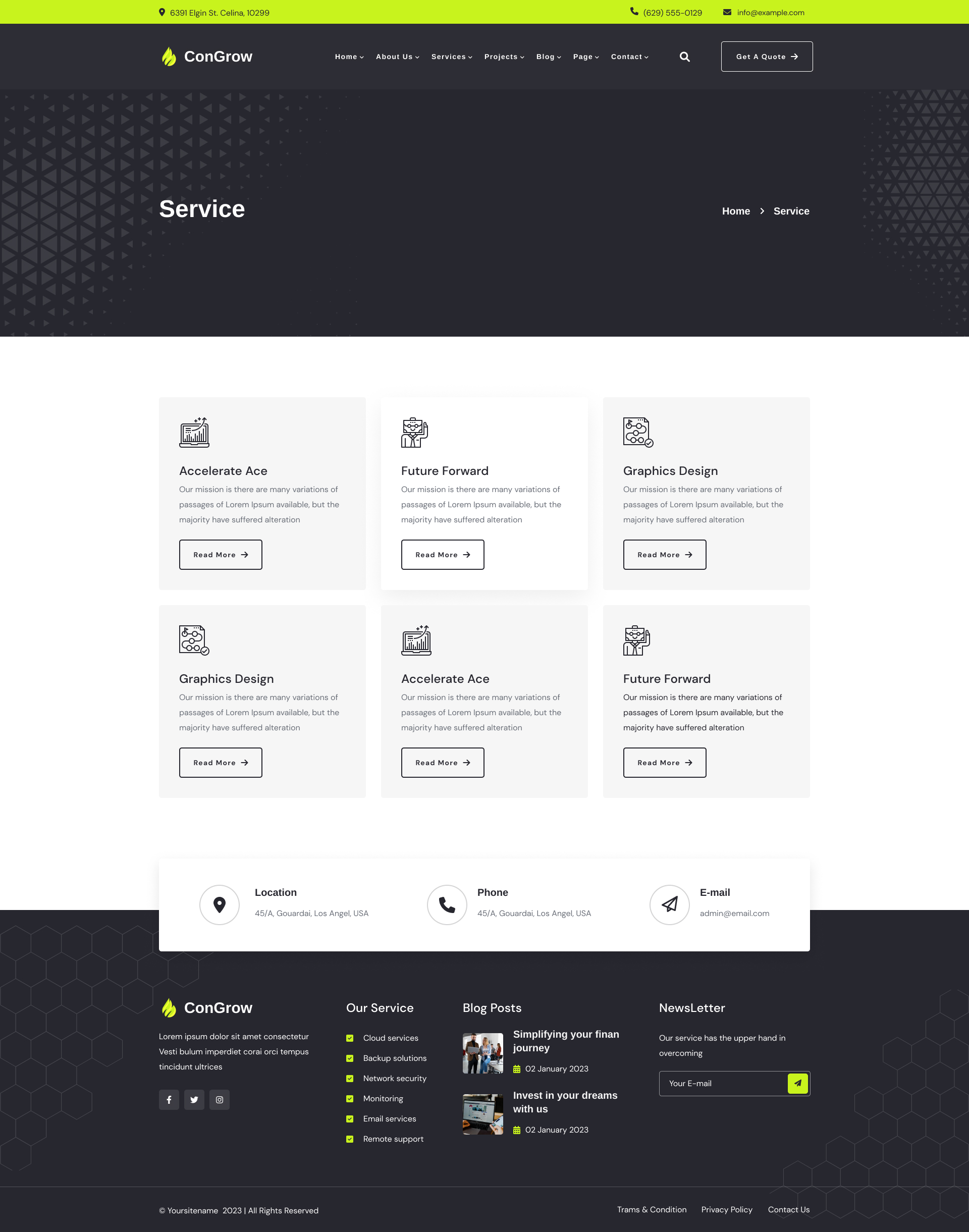 ConGrow - Business Consulting Figma Template by thimshop | ThemeForest