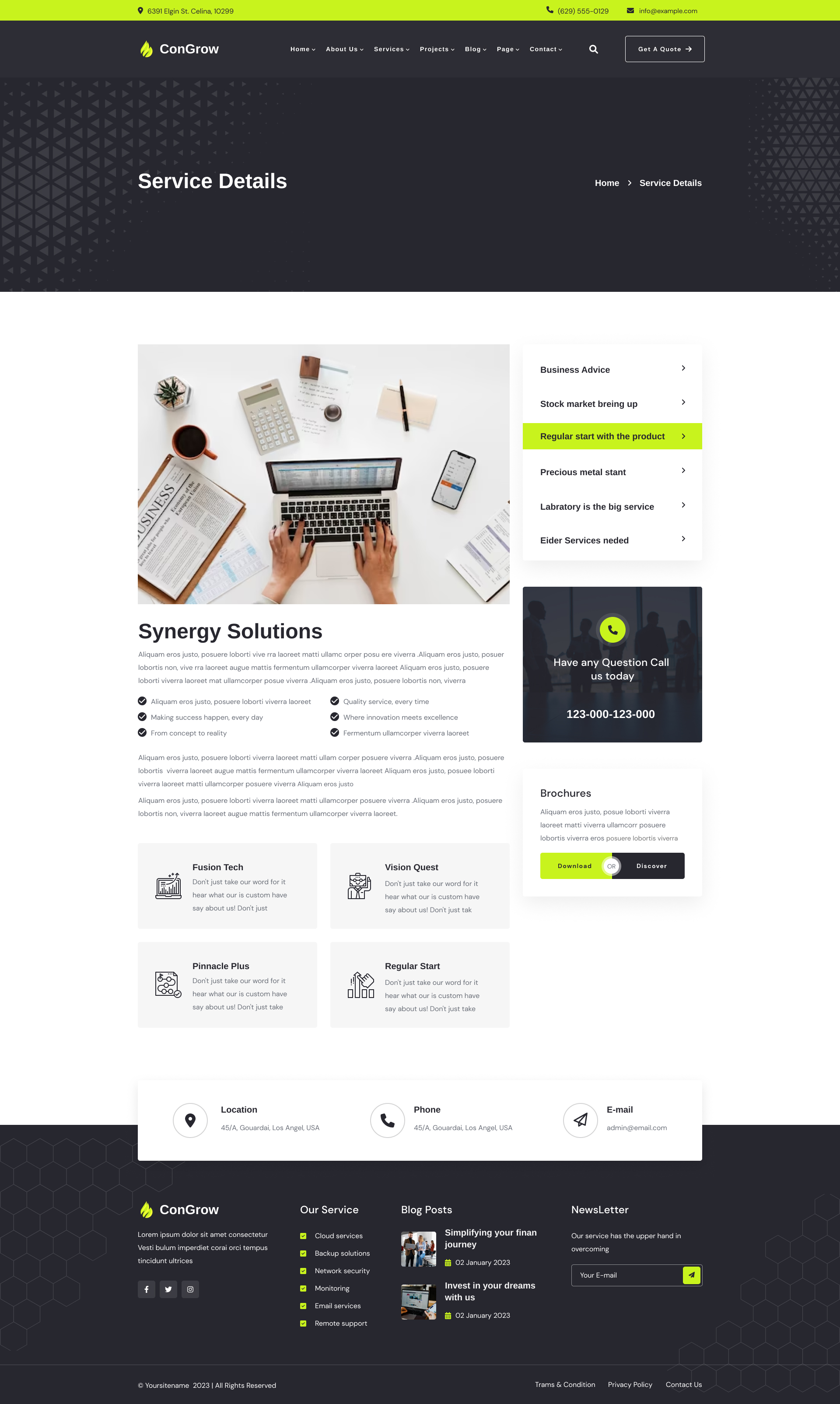 ConGrow - Business Consulting Figma Template by thimshop | ThemeForest