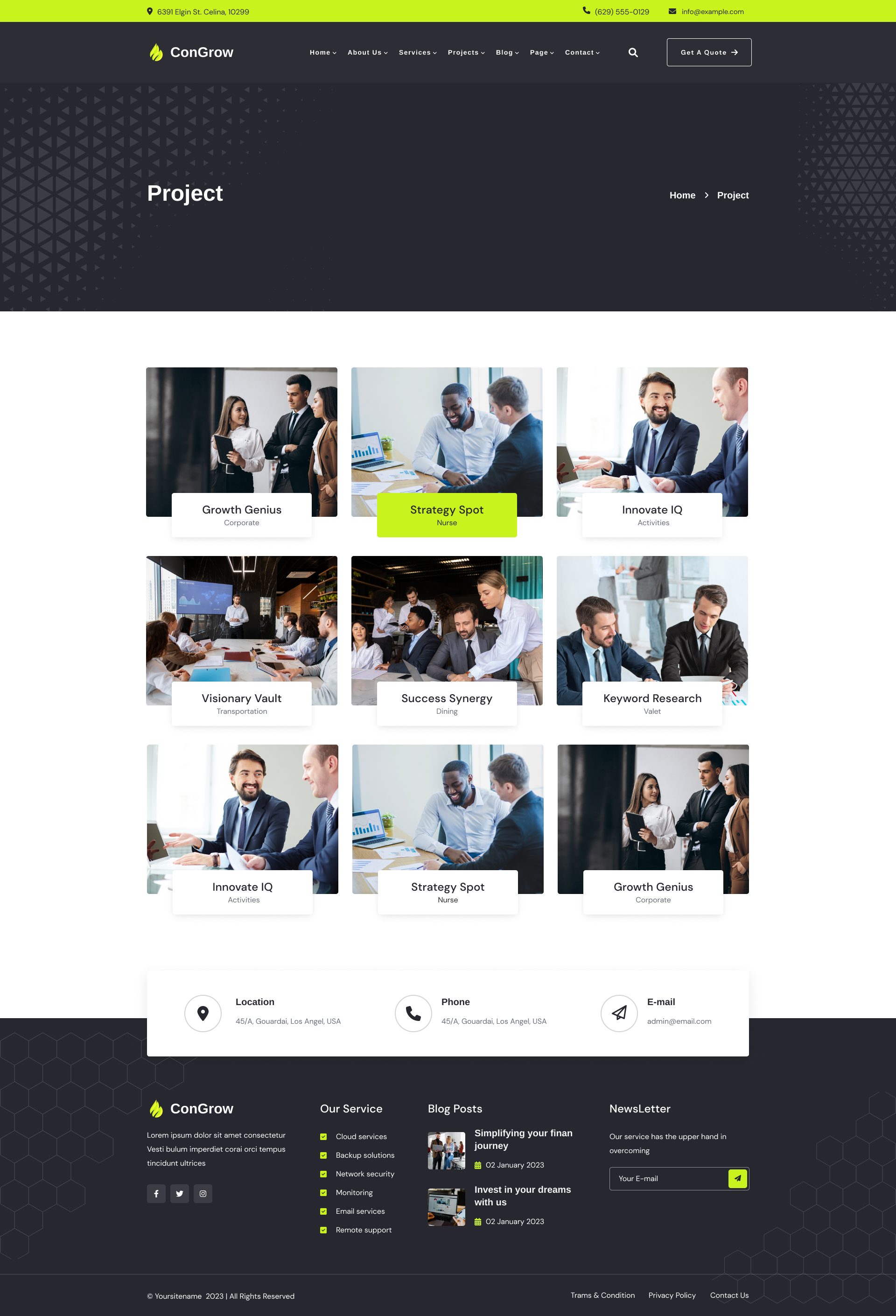 ConGrow - Business Consulting Figma Template by thimshop | ThemeForest