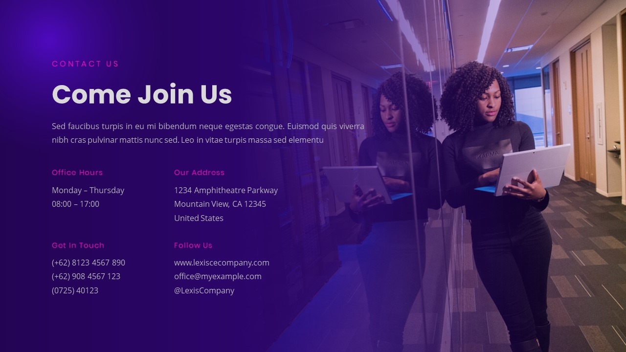 Lexis - AI Tech Agency Keynote Template, Presentation Templates ...