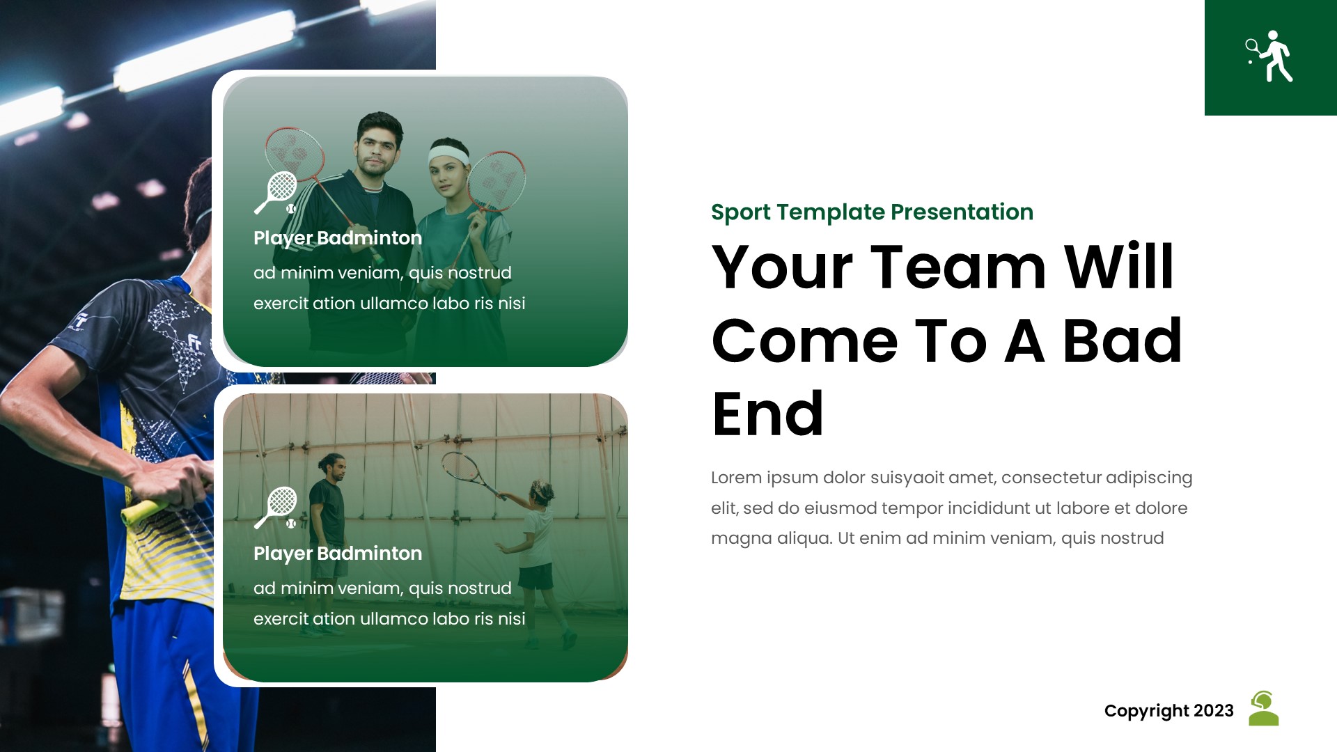 Sporta - Multipurpose Sport Powerpoint Template, Presentation Templates