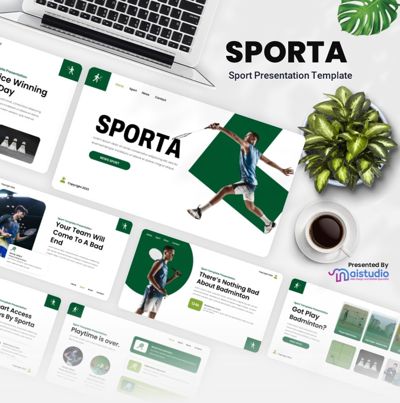 Sporta - Multipurpose Sport Powerpoint Template, Presentation Templates