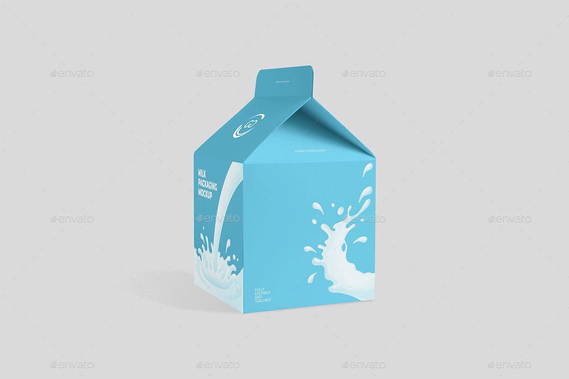 Milk Box Packaging Mockup, Graphics | GraphicRiver