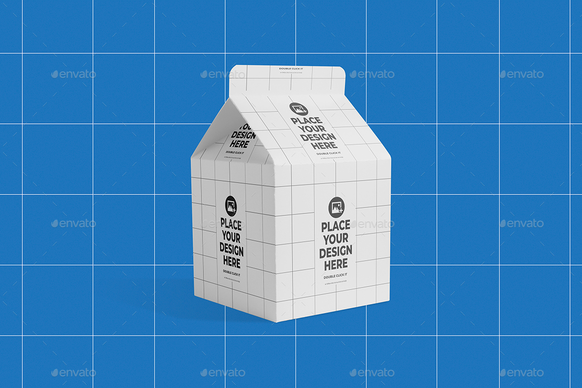 Milk Box Packaging Mockup, Graphics | GraphicRiver