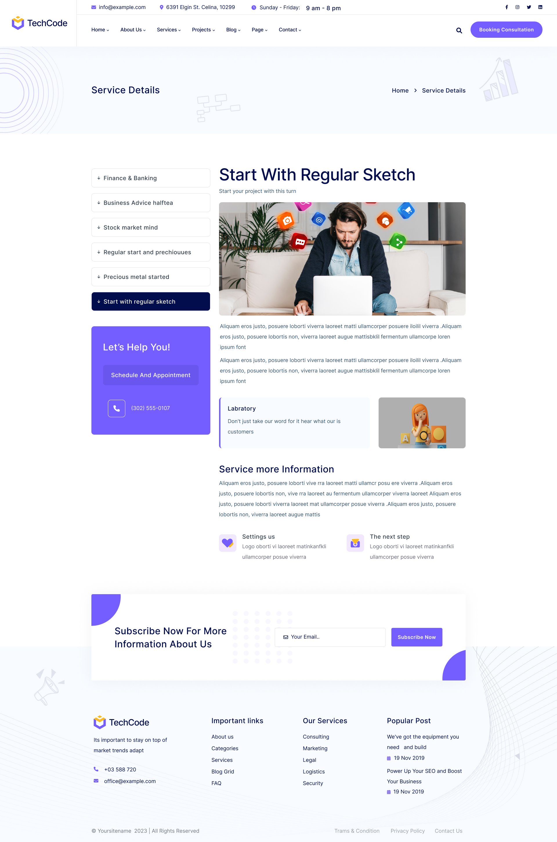 Techcode - IT Solutions & Services Figma Template by thimshop | ThemeForest