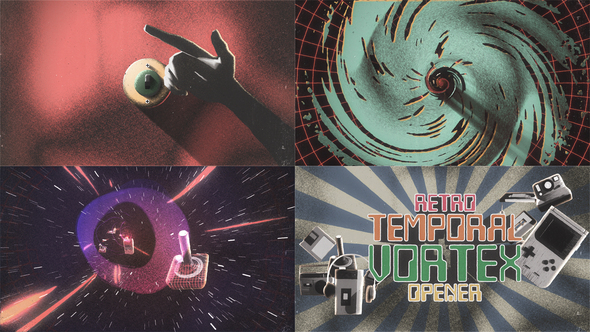 Retro Temporal Vortex Opener, After Effects Project Files | VideoHive