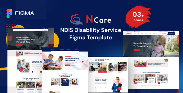 Ncare - NDIS Disability Service Figma Template by AQLOVA | ThemeForest