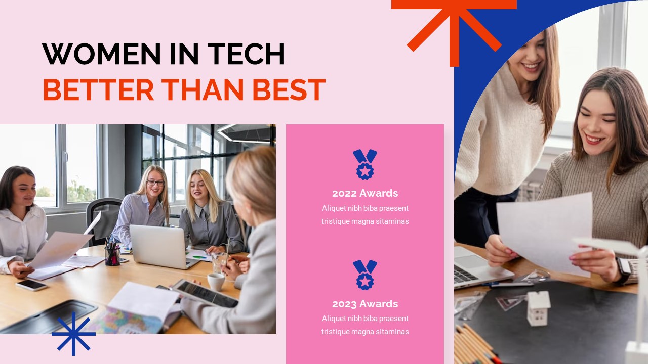 Women In Tech PowerPoint Template, Presentation Templates | GraphicRiver