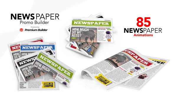 Newspaper Promo Builder, After Effects Project Files | VideoHive