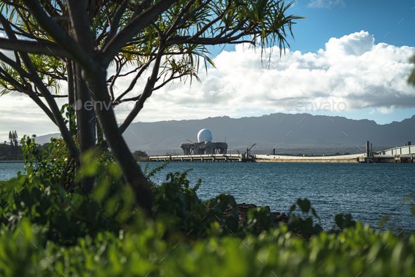 National memorial of Pearl Harbor, radar. Stock Photo by wirestock