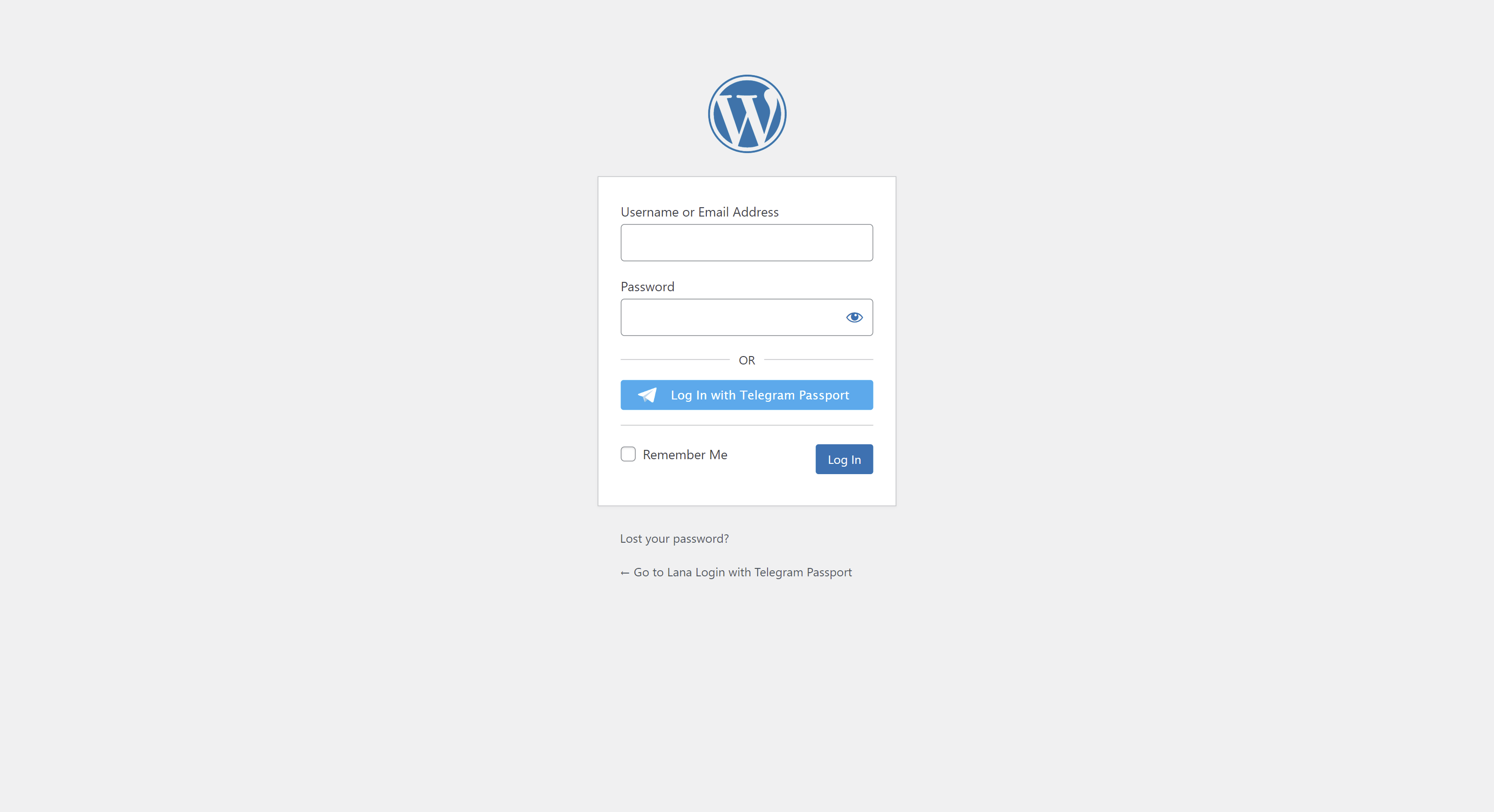 Lana Login with Telegram Passport for WordPress by lanacodes | CodeCanyon