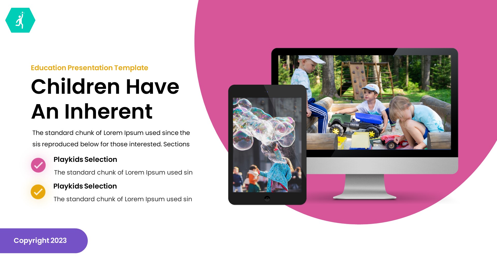 Plakidz - Kids Play Education Powerpoint Template, Presentation Templates