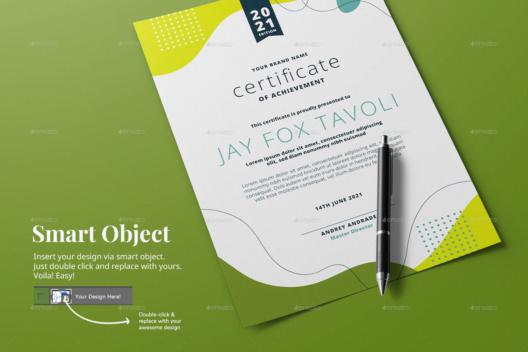 Certificate A4 Paper Portrait PSD Mockup Set, Graphics | GraphicRiver