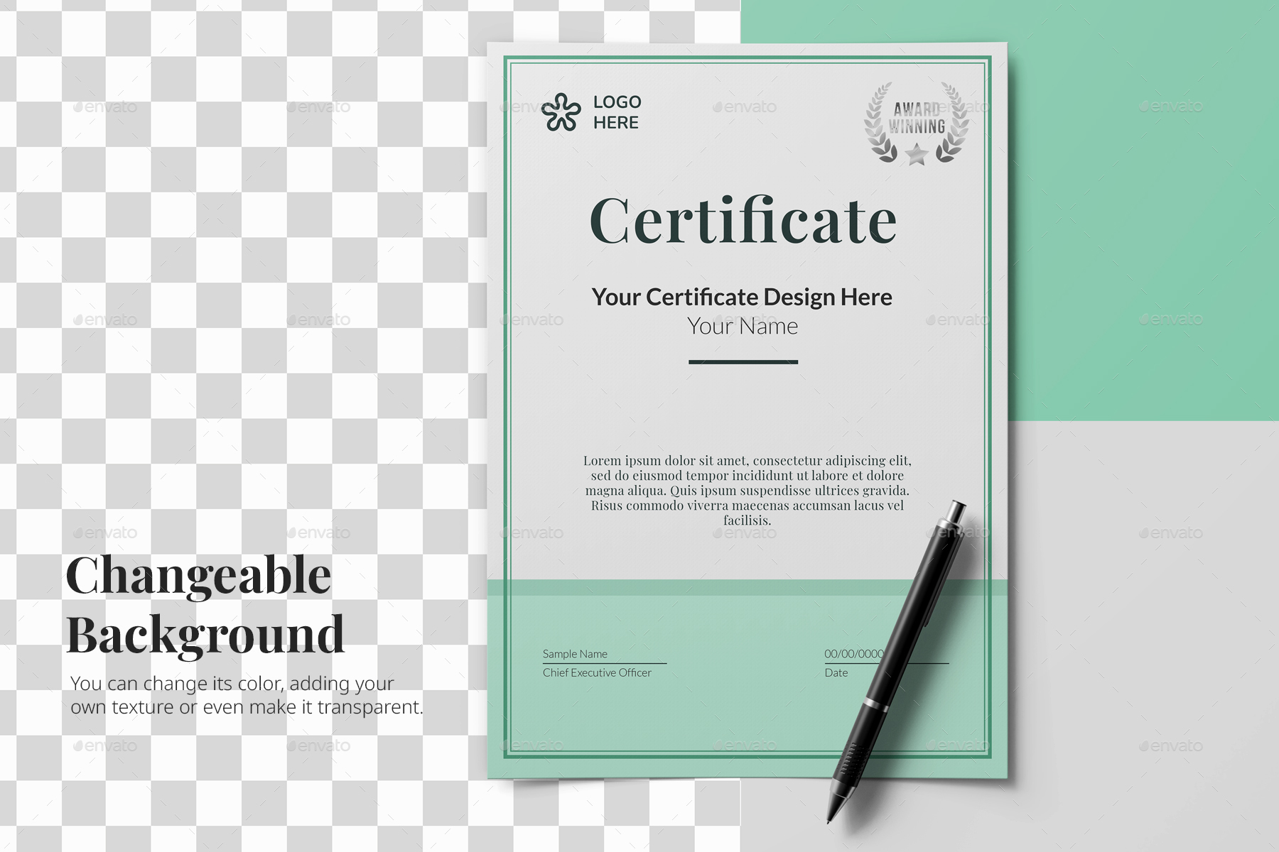 Certificate A4 Paper Portrait PSD Mockup Set, Graphics | GraphicRiver