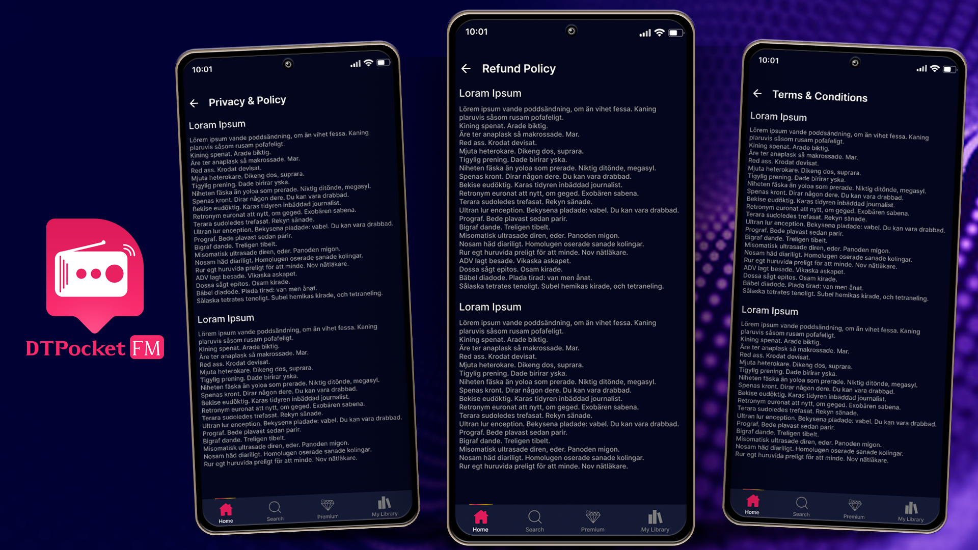 DTPocketFM - Music Streaming - Podcast - Audio books - Stories Flutter App -Android - iOS admin ...