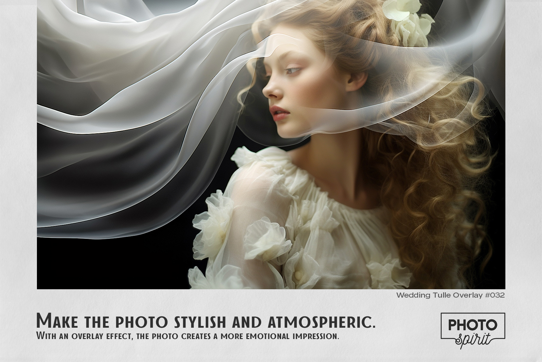 50 Wedding Tulle Effect Photo Overlays, Add-ons | GraphicRiver