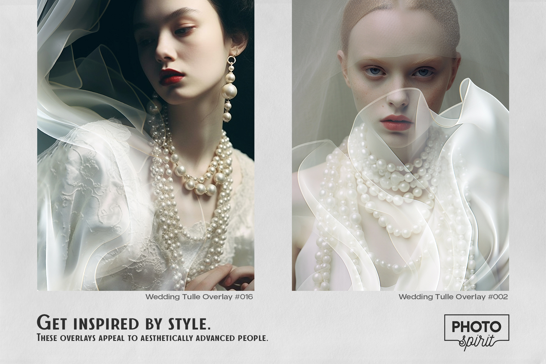 50 Wedding Tulle Effect Photo Overlays, Add-ons | GraphicRiver