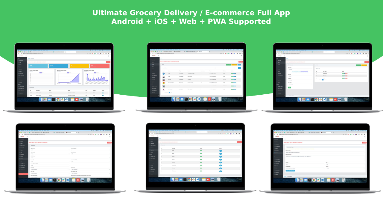 grocery / delivery services / ecommerce multi vendors(Android + iOS ...