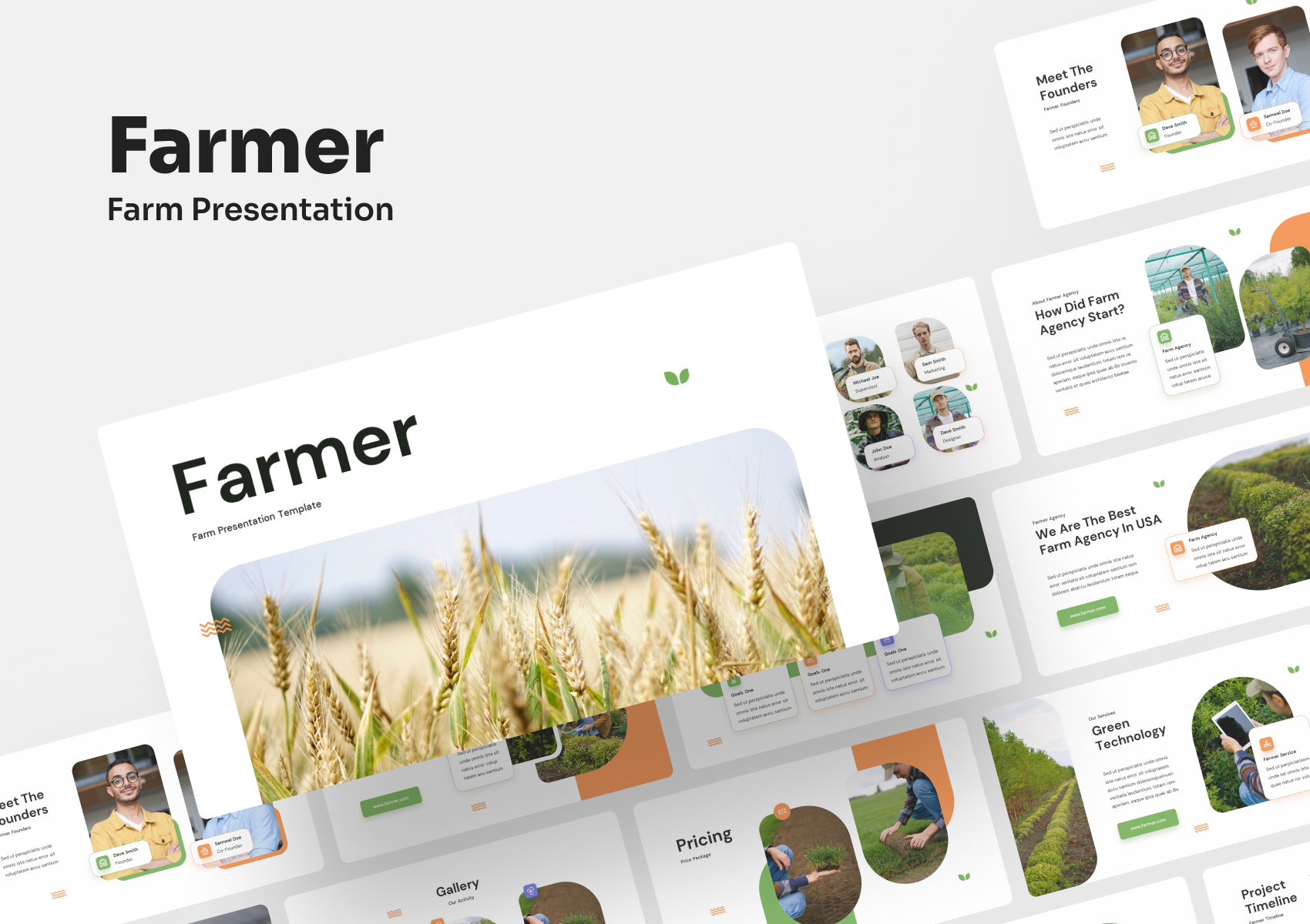 Farmer - Farm Google Slides Presentation, Presentation Templates ...