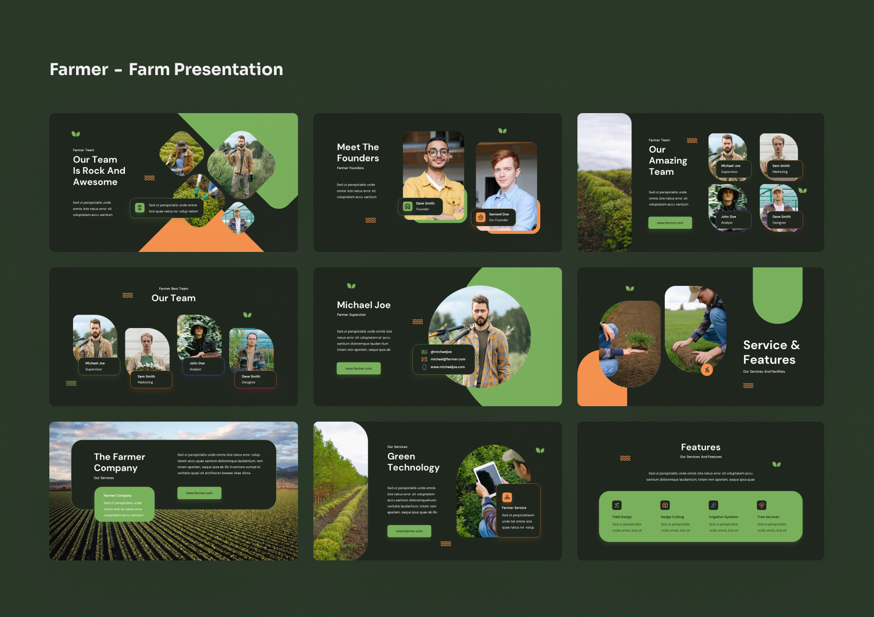 Farmer - Farm Google Slides Presentation, Presentation Templates ...
