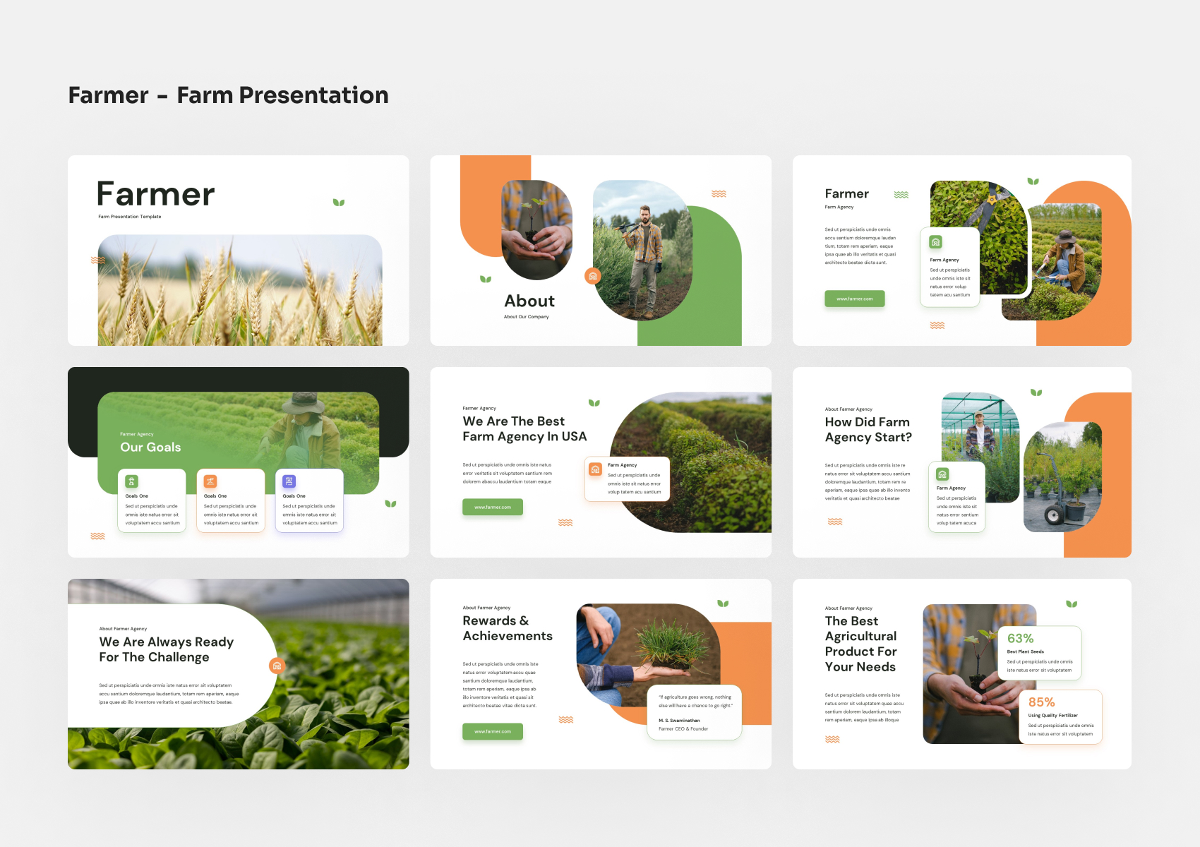 Farmer - Farm Google Slides Presentation, Presentation Templates ...