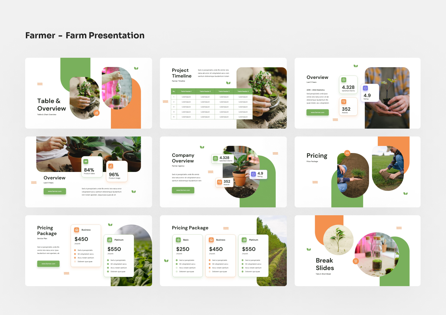 Farmer - Farm Google Slides Presentation, Presentation Templates ...