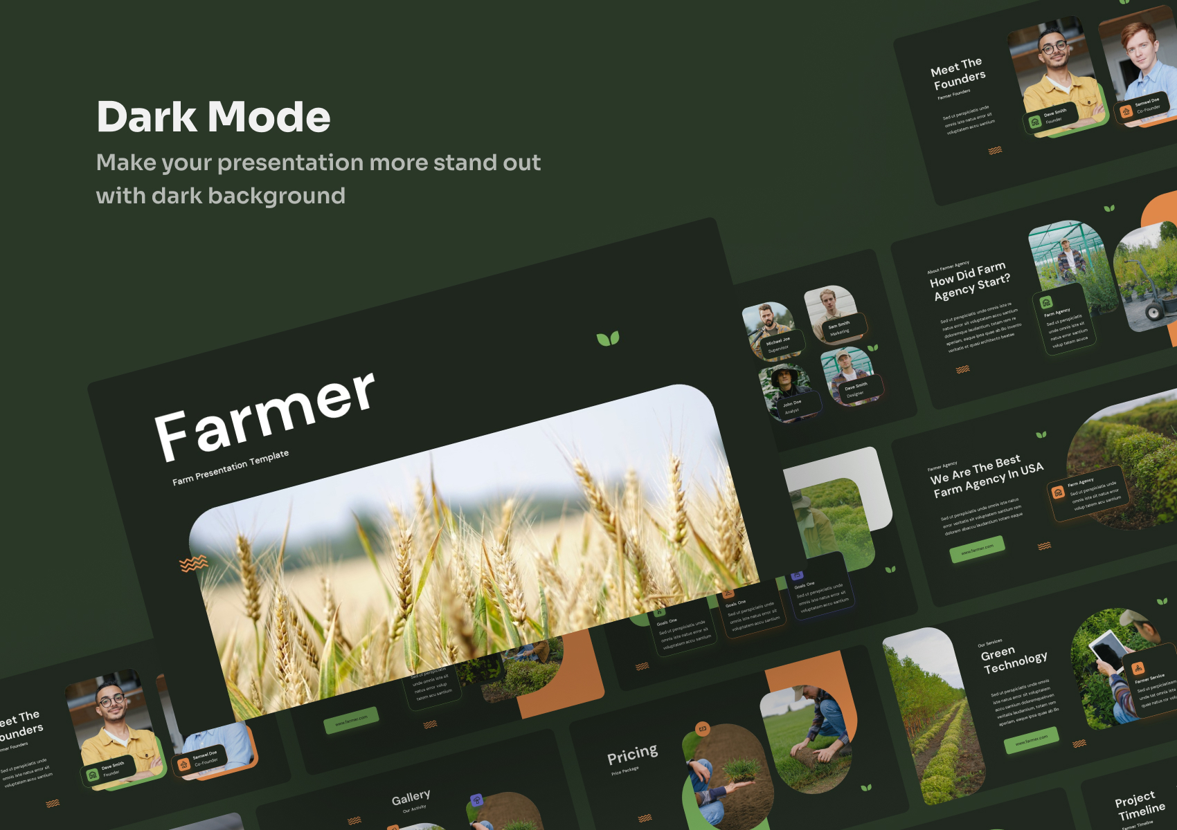 Farmer - Farm Google Slides Presentation, Presentation Templates ...