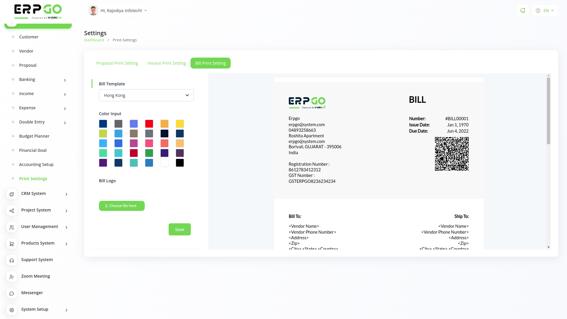 ERPGo SaaS - All In One Business ERP With Project, Account, HRM, CRM ...