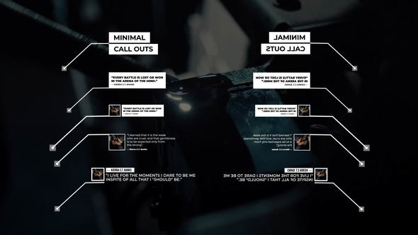 Minimal Call Outs Titles | Final Cut Pro, Apple Motion Templates ...