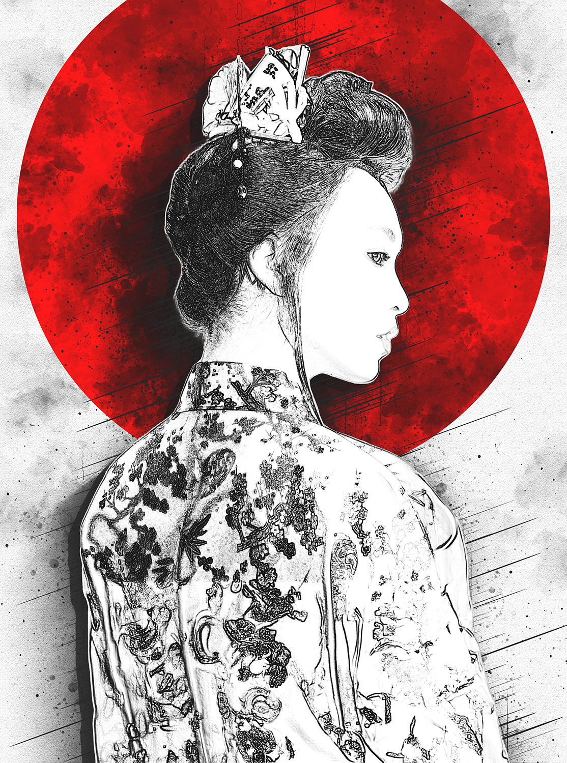 Inka - Japanese Ink Art | Photoshop Action, Add-ons | GraphicRiver