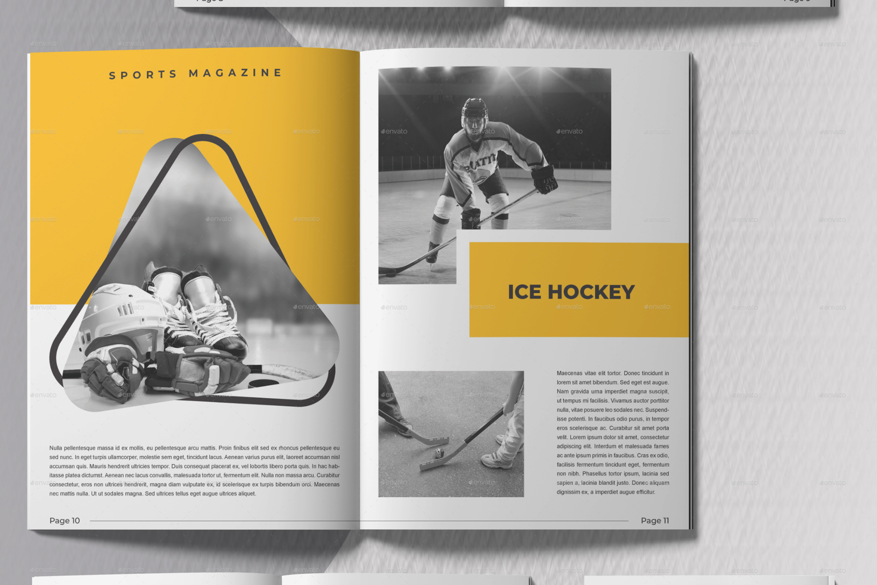 Sports Magazine Layout Design, Print Templates | GraphicRiver