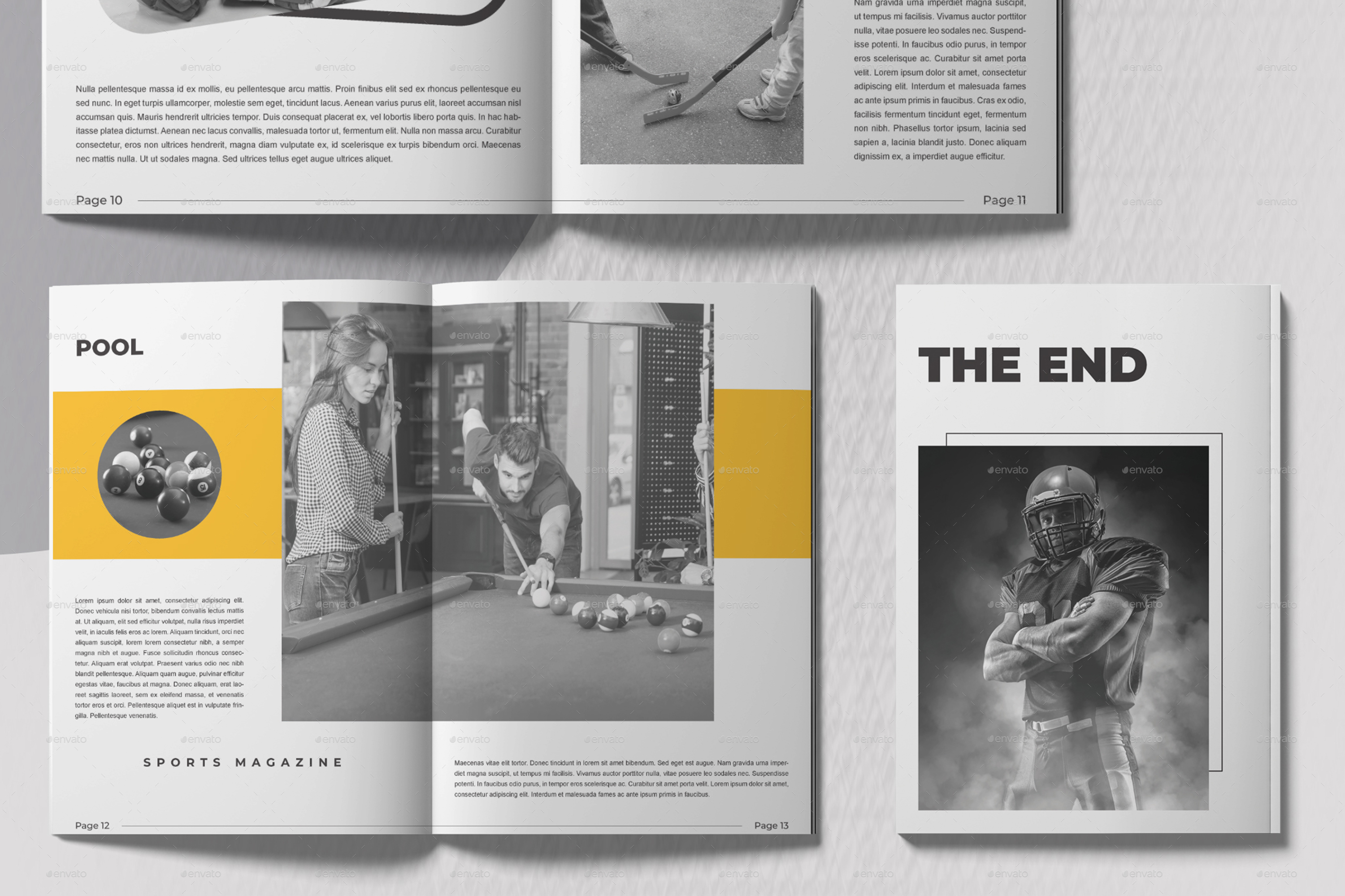 Sports Magazine Layout Design, Print Templates | GraphicRiver