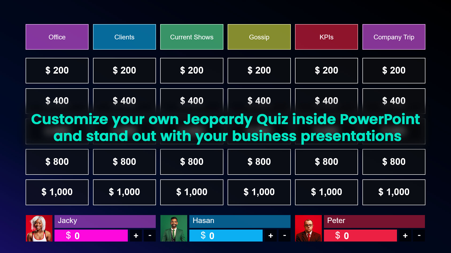 Jeoparty - PowerPoint Quiz Game, Presentation Templates | GraphicRiver